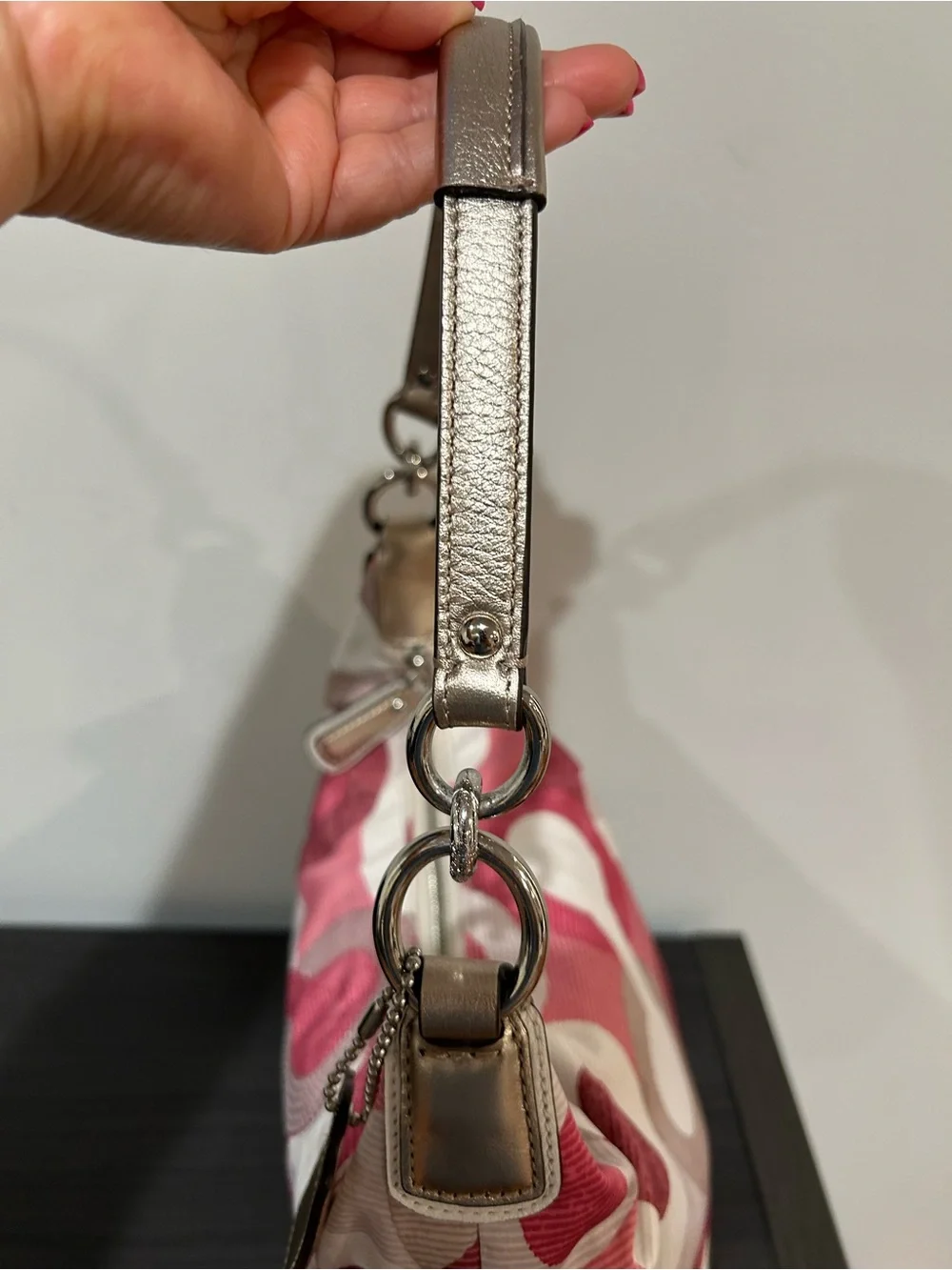 Coach | Bags | Coach Kristin Graphic Op Art Sequin Convertible Hobo Euc ...
